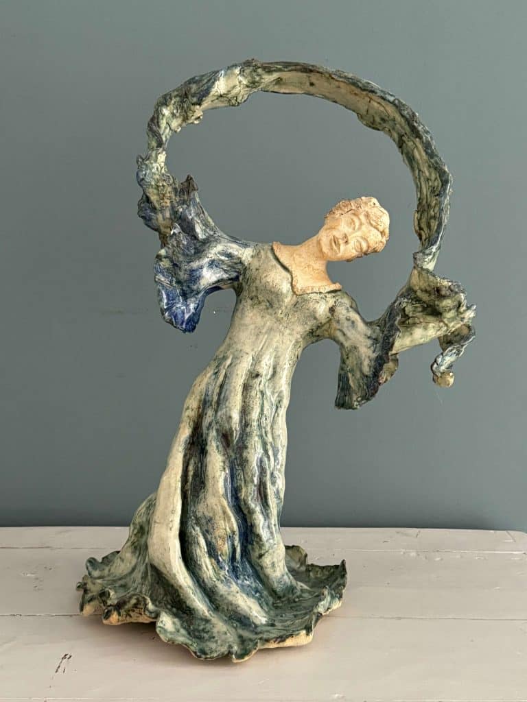 Sculpture de la danseuse à l'écharpe d'après Agathon Léonard - ZazouBroc